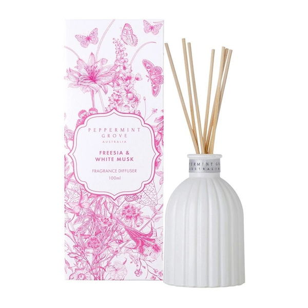 Peppermint Grove Diffuser Freesia And White Musk 100ml Harris Farm