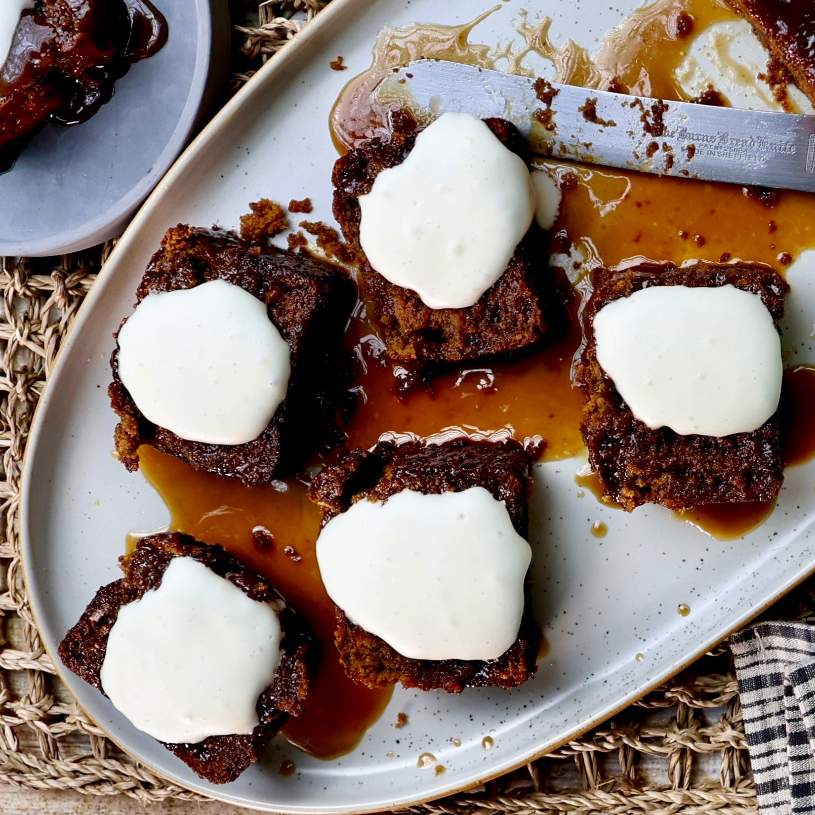 Sticky Date Pudding With Butterscotch Sauce & Double Cream – Harris ...