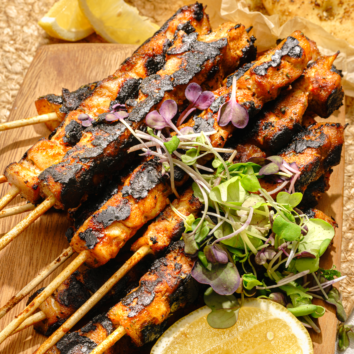 Chicken Kebabs with Tzatziki and Zaatar Flatbreads – Harris Farm Markets