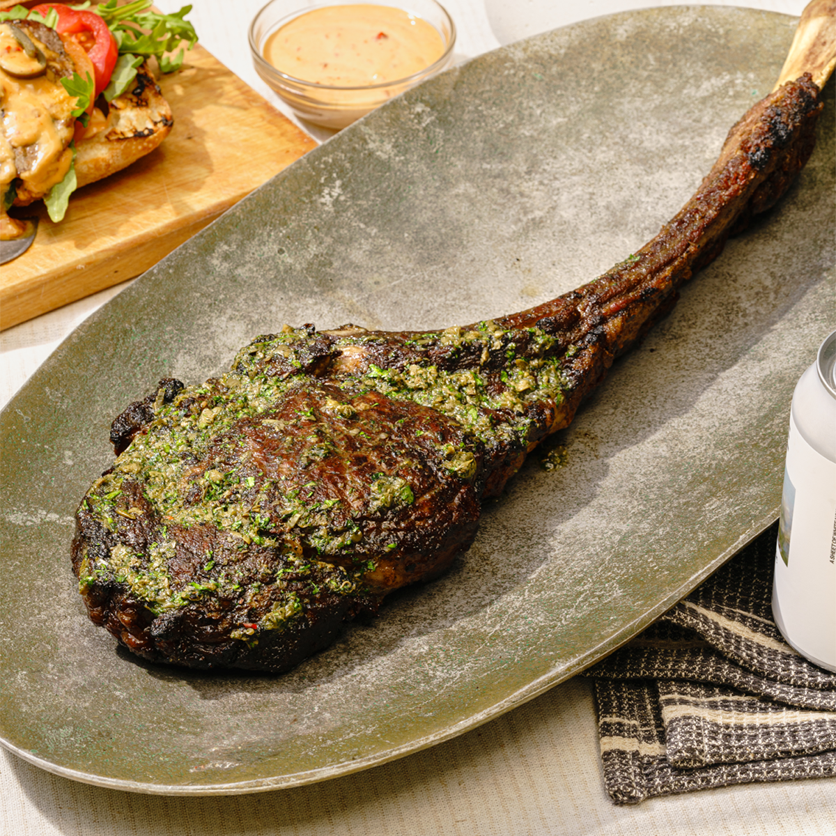 Grilled Tomahawk with Herbed Butter – Harris Farm Markets