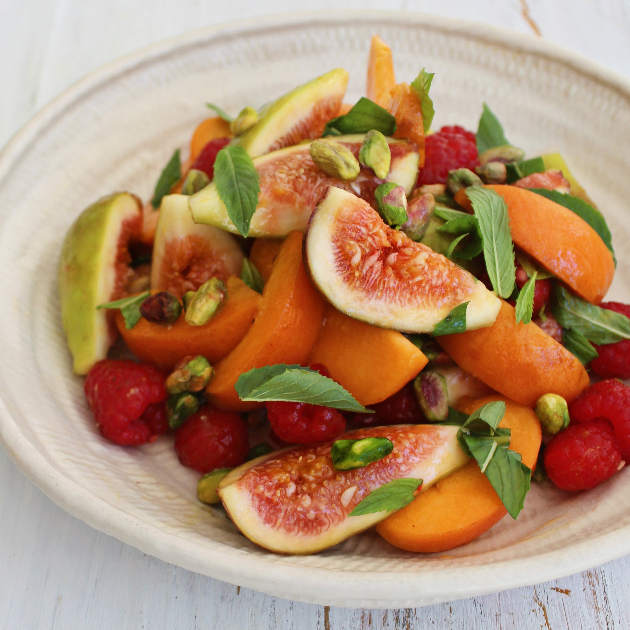 Fig, Apricot, Raspberry & Pistachio Fruit Salad | Harris Farm Markets