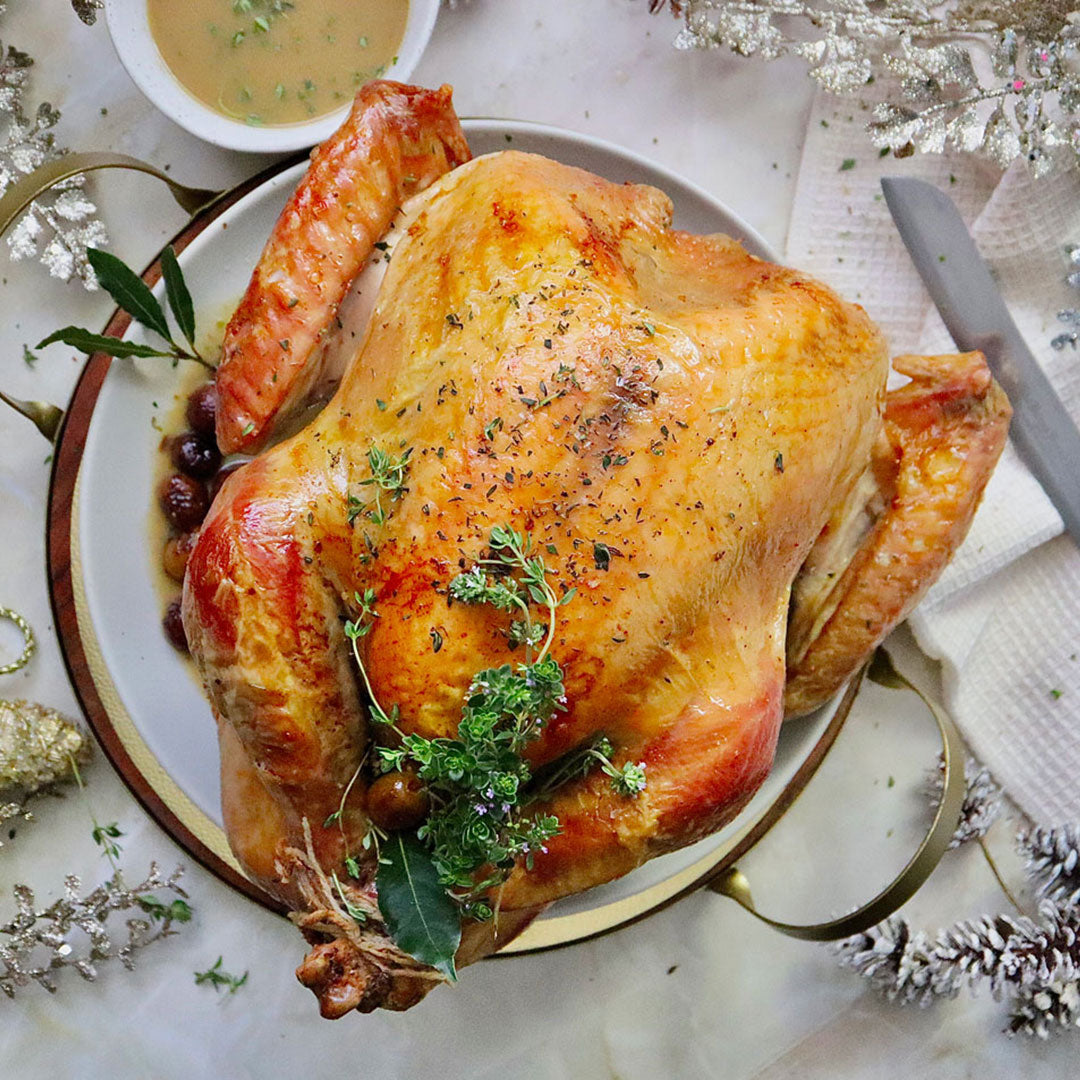 Christmas Turkey - with Couscous Fig Chorizo Stuffing and Gravy ...