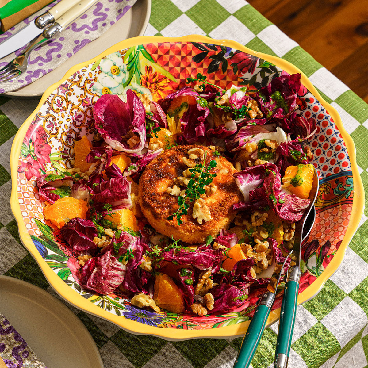 Radicchio, Fried Triple Cream Brie, Oranges and Honey | A Merry ...
