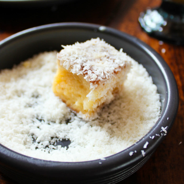 Mango, White Chocolate and Lime Lamingtons | Harris Farm Markets