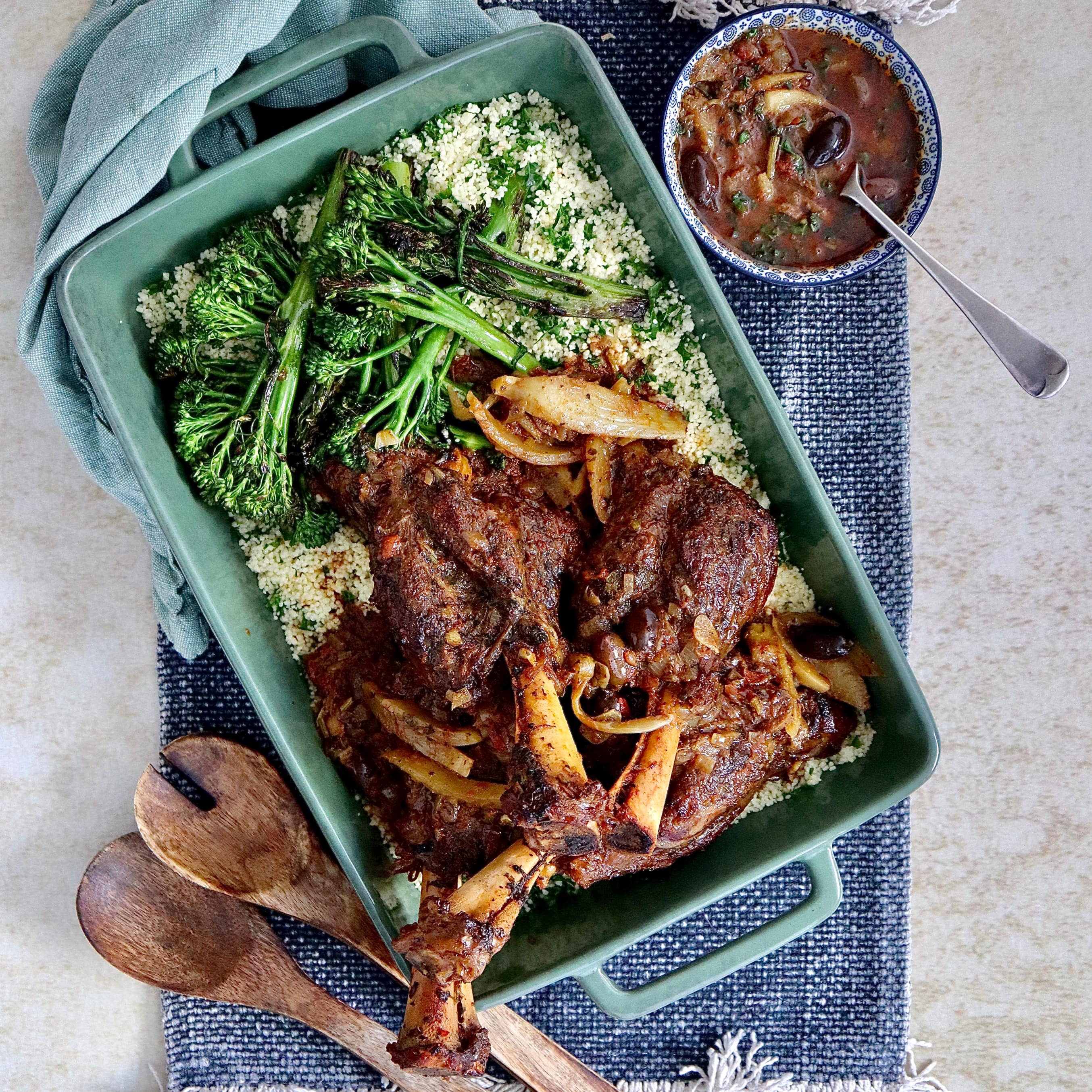 Moroccan Style Lamb Shanks with Herbed Couscous | Seasonal Recipes ...