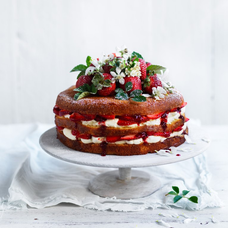 Simmone's Victoria Sponge | Strawberry Recipes | Harris Farm Markets