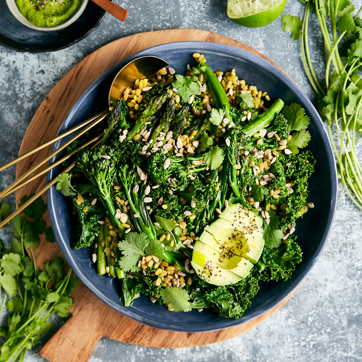 Green Veg Bowl With Coriander and Avocado Dressing – Harris Farm Markets