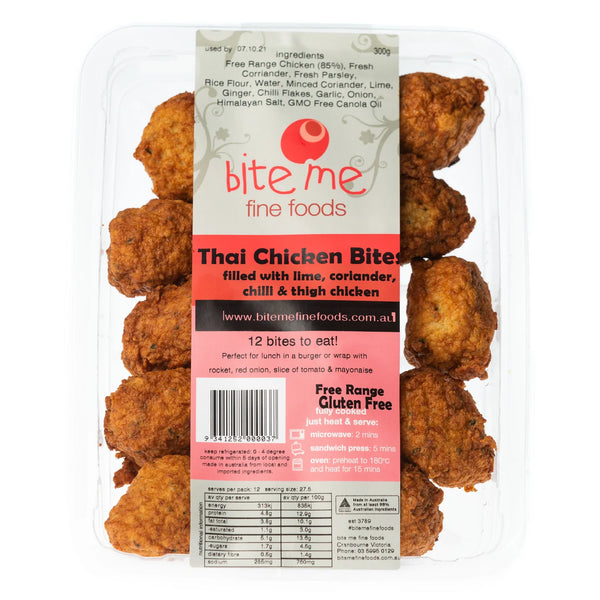 Bite Me Fine Foods Thai Chicken Bites 300g | Harris Farm Markets