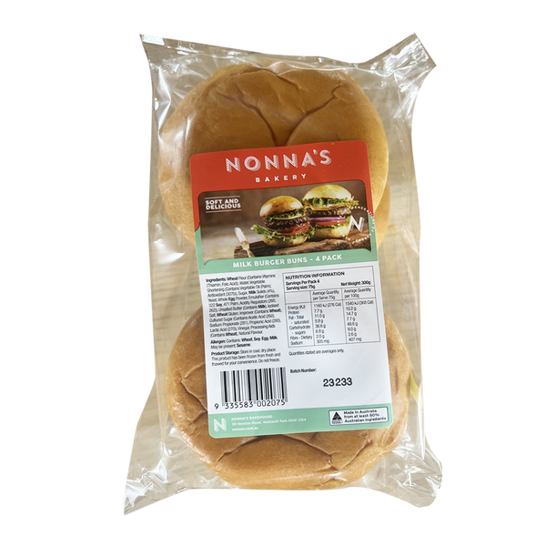 Nonna's Milk Buns x4 300g | Harris Farm Markets
