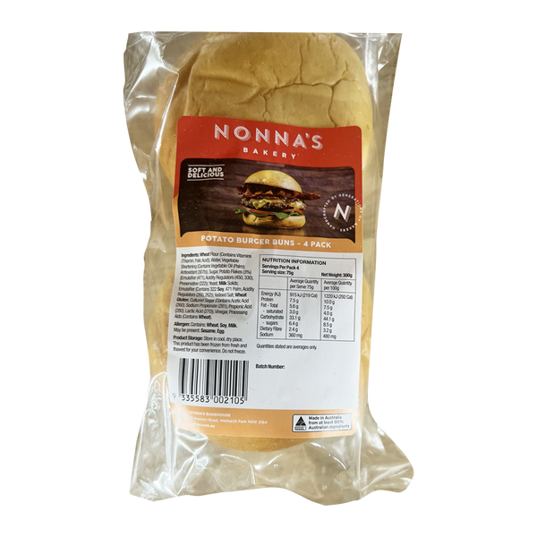 Nonna's Potato Buns x4 300g | Harris Farm Markets