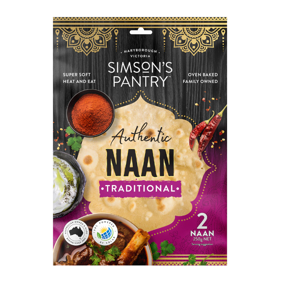 Simson's Pantry Naan Traditional 250g – Harris Farm Markets