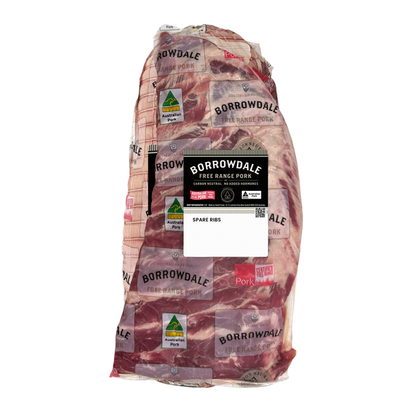 Borrowdale Free Range Pork Mid Ribs 600g-1.2kg | Harris Farm Markets
