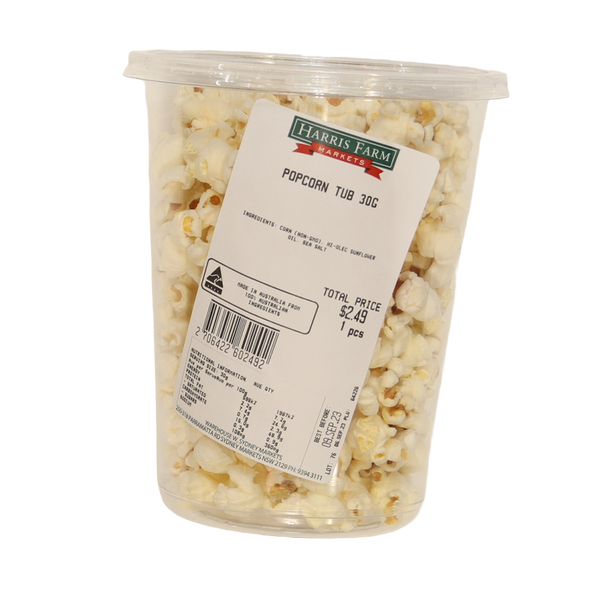 Harris Farm Popcorn Tub 30g | Harris Farm Markets