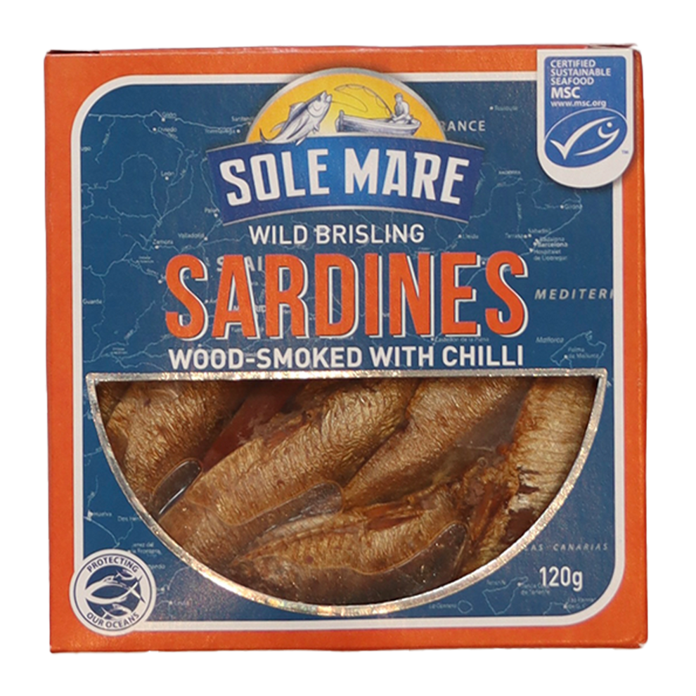 Sole Mare Wild Brisling Sardines Smoked with Chilli 120g – Harris Farm ...