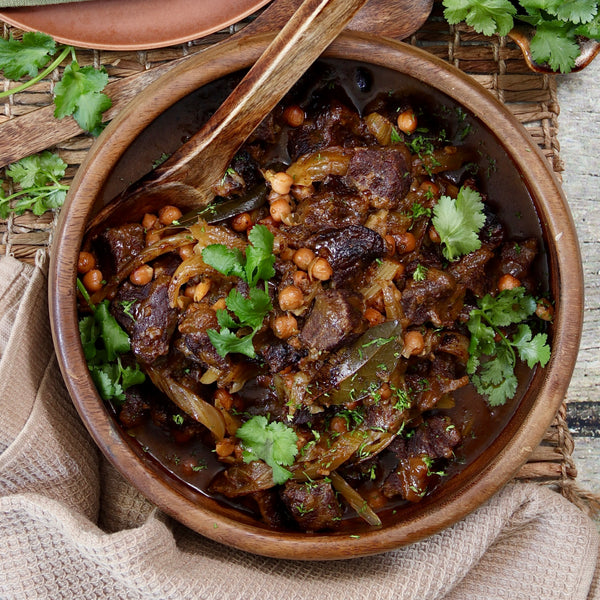 Middle Eastern Braised Beef Cheeks - with Broccoli and Lemon Couscous ...