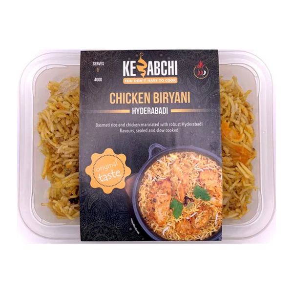Kebabchi Chicken Biryani Hyderabadi 400g | Harris Farm Markets