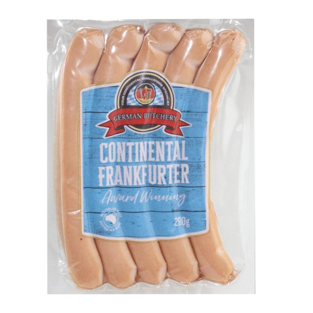 German Butchery Continental Frankfurter x5 280g – Harris Farm Markets