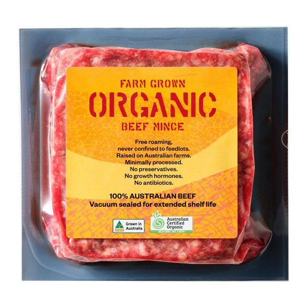 Farm Grown Organic Beef Mince 420g | Harris Farm Markets