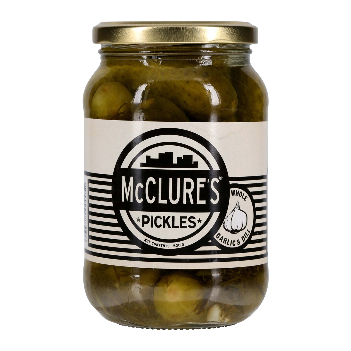 McClure s Pickles Garlic and Dill Whole Pickles 500g – Harris Farm Markets