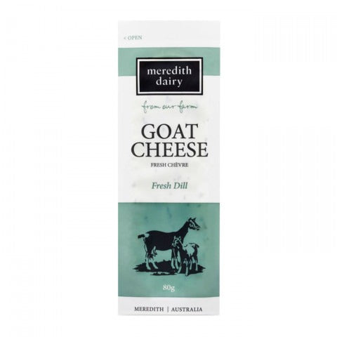 Meredith Dairy Goat Cheese Fresh Chevre Dill 80g | Harris Farm Markets