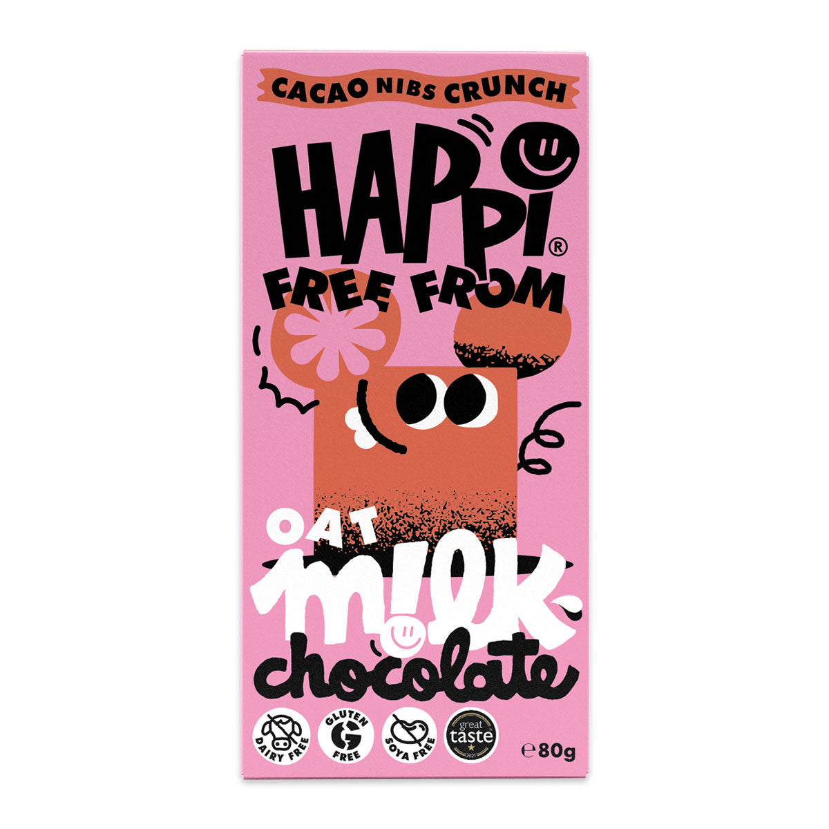 Happi Oat Milk Chocolate Block Nib 80g – Harris Farm Markets