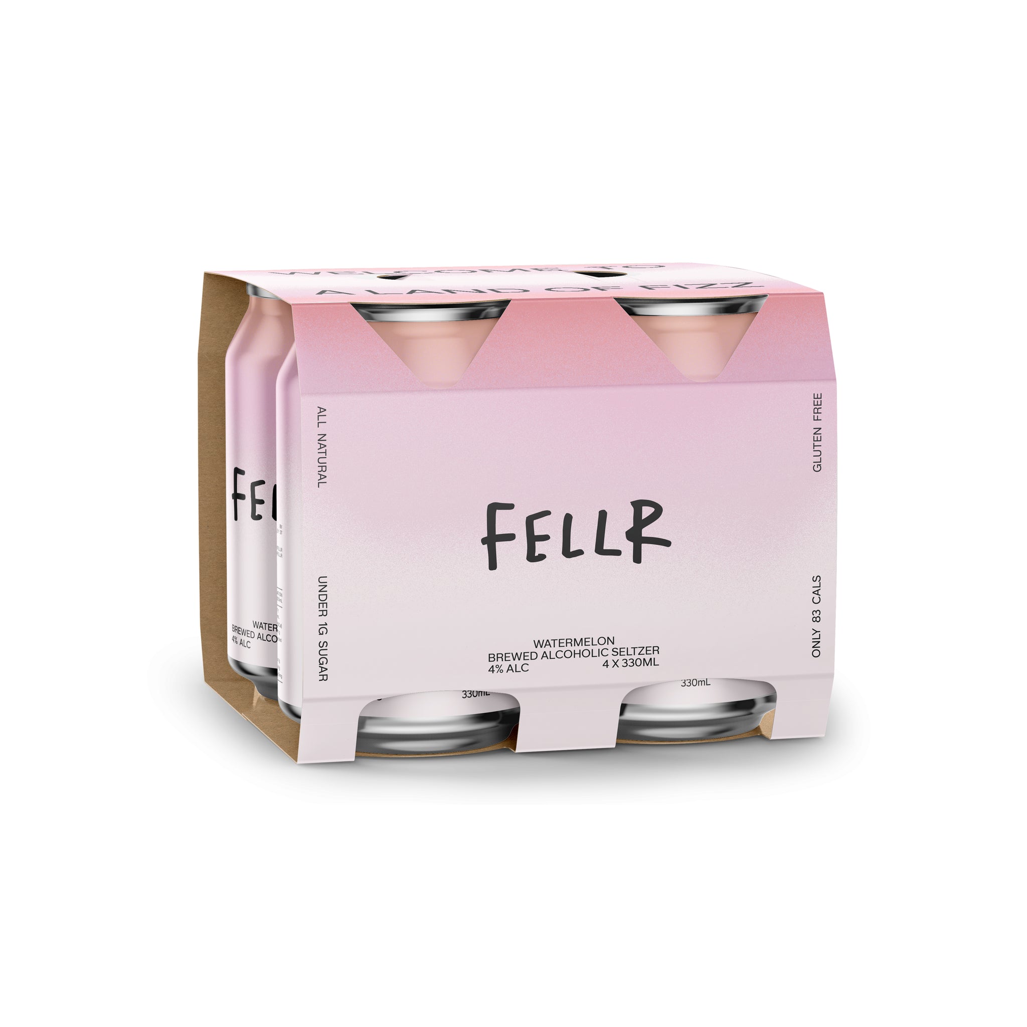 Fellr Watermelon Seltzer 4x330ml – Harris Farm Markets
