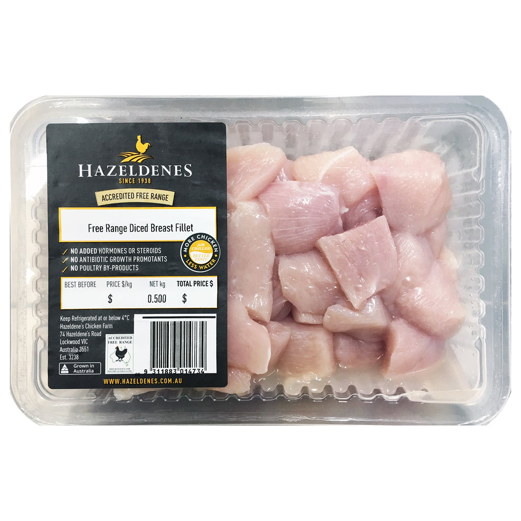 Buy Hazeldenes Chicken Diced Free Range | Harris Farm Markets | Harris Farm Markets