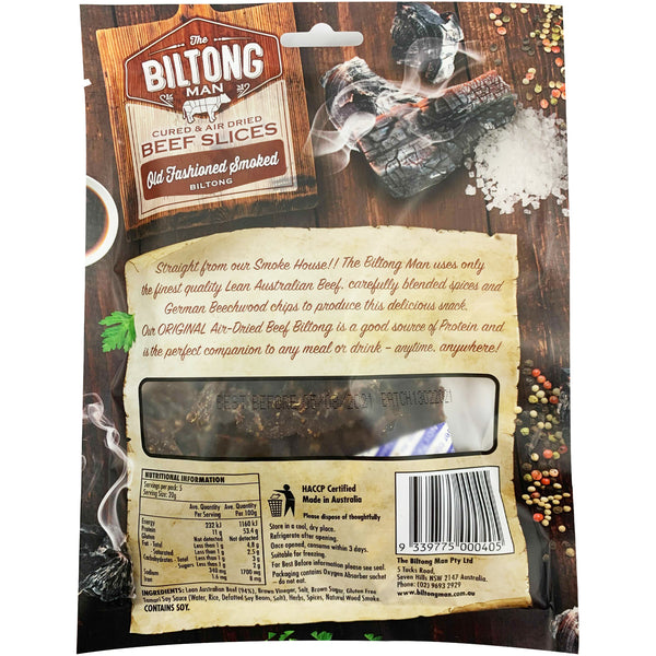The Biltong Man Old Fashioned Smoked Biltong 100g | Harris Farm Markets