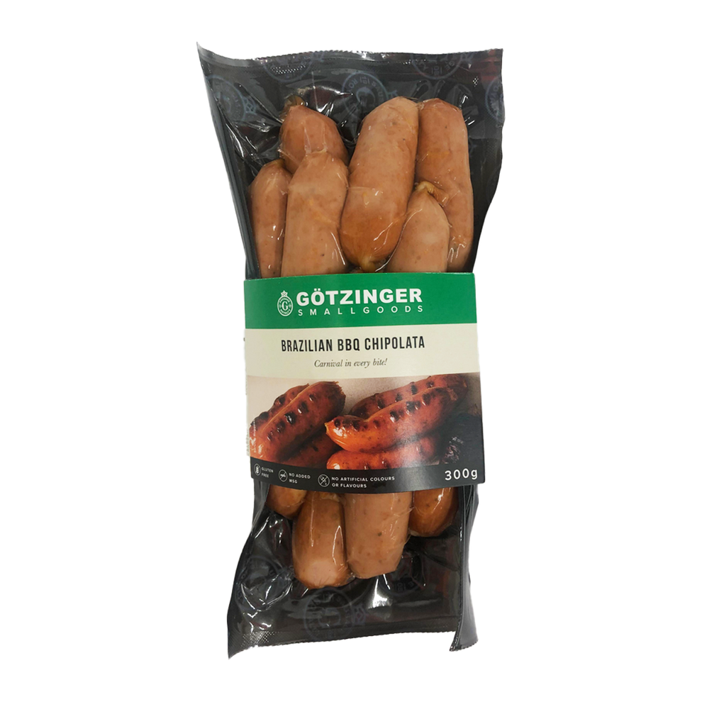 Gotzinger Brazilian BBQ Chipolata 300g – Harris Farm Markets