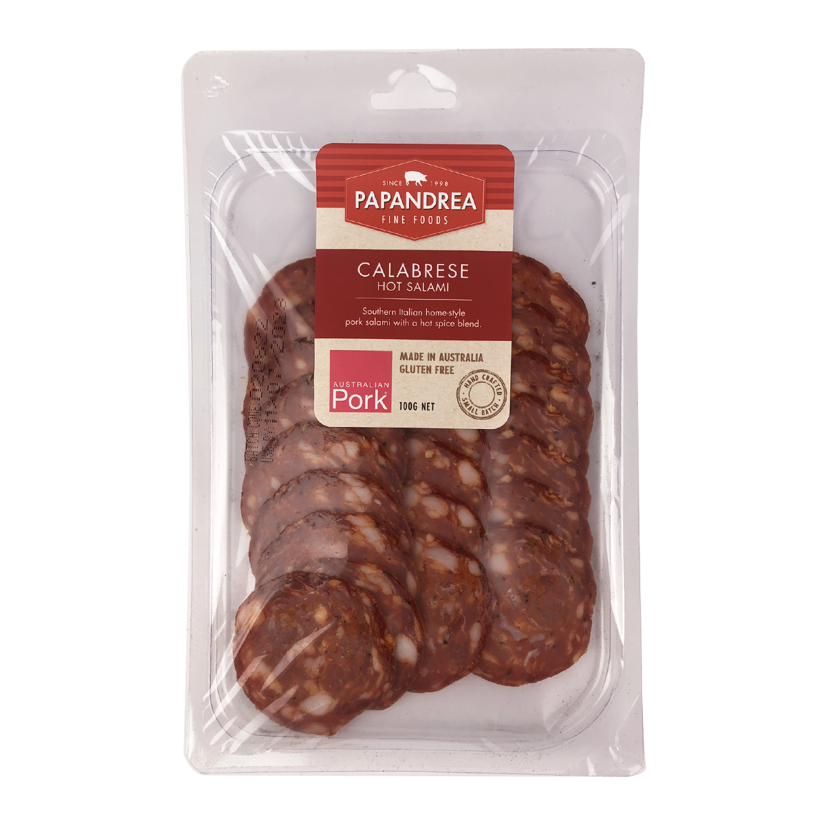 Papandrea Fine Foods Calabrese Hot Salami 100g – Harris Farm Markets