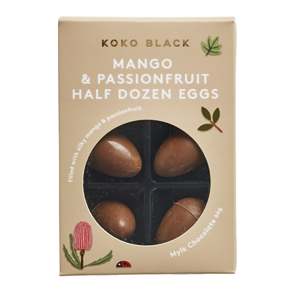Koko Black Mango and Passionfruit Eggs 66g | Harris Farm Markets