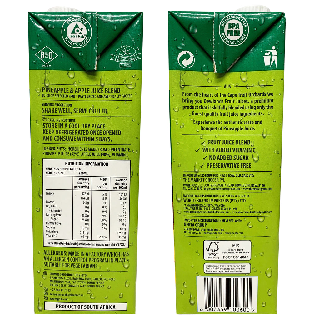 Buy Dewlands Pineapple Juice from Harris Farm Online | Harris Farm Markets