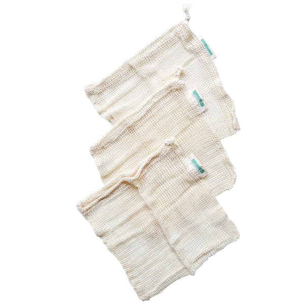 Harris Farm Mesh Bags - Organic Cotton Fruit & Veg (3 SMALL x Reusable ...