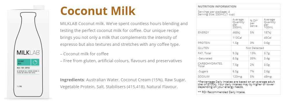 MilkLab Coconut Milk 1L – Harris Farm Markets