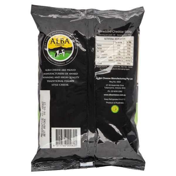 Buy Alba Cheese - Cheddar Shredded from Harris Farm Online | Harris ...
