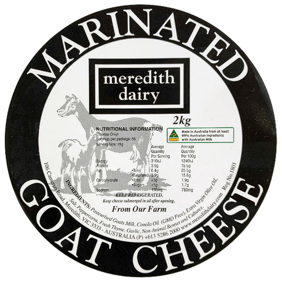 Buy Meredith Dairy Goat Cheese Marinated from Harris Farm Online ...