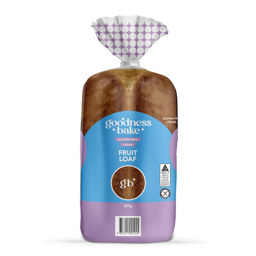 Goodness Bake Gluten Fruit Loaf 585g | Harris Farm Markets