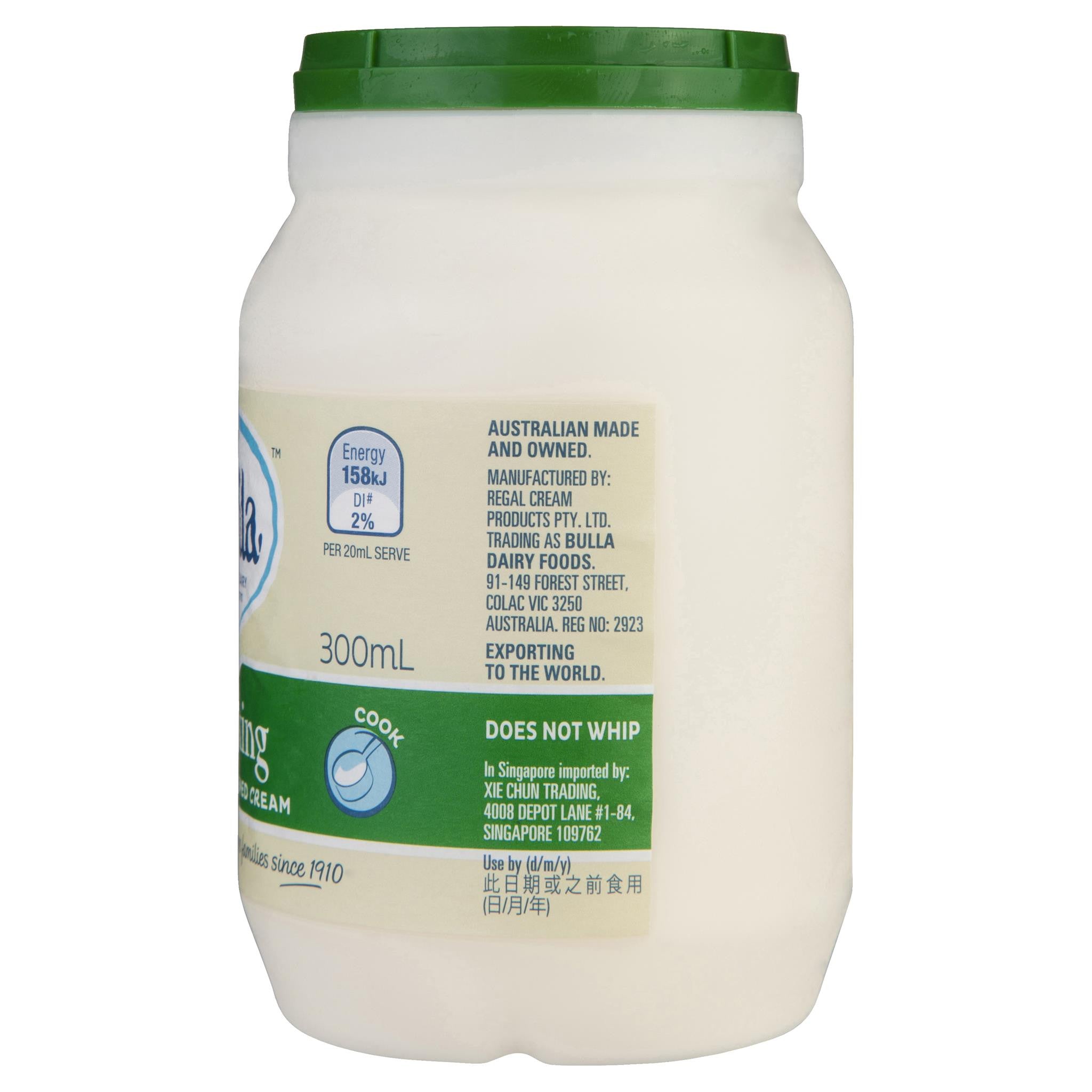 Buy quality Bulla - Cooking Light Thickened Cream from Harris Farm ...