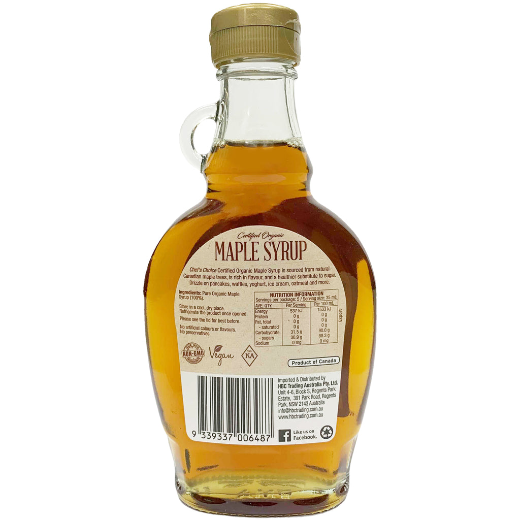 Chef's Choice Organic Maple Syrup 189ml | Harris Farm Markets