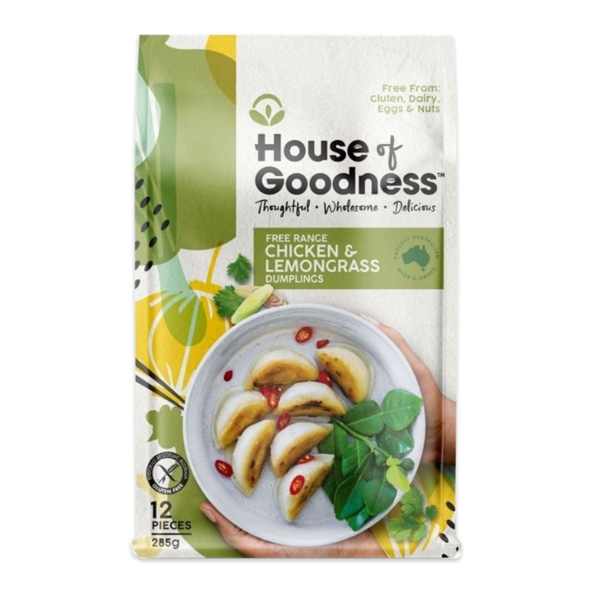 House of Goodness Chicken and Lemongrass Dumplings 285g – Harris Farm ...