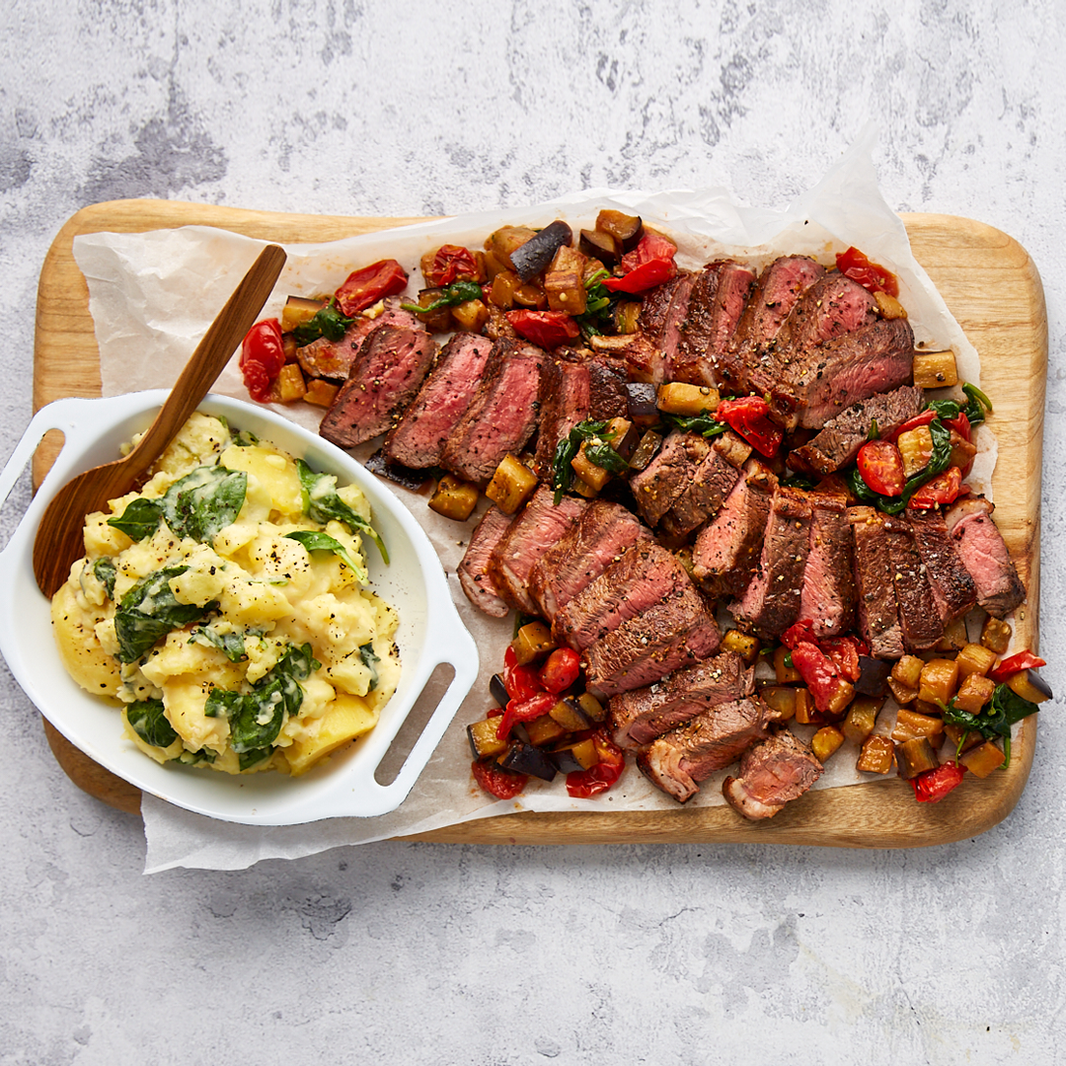 Beef Rump with Caponata and Crushed Potatoes | Seasonal Recipes ...