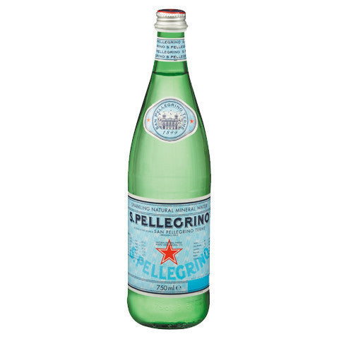 San Pellegrino Italian Sparkling Water Glass Bottle Twist Top 750ml | Harris Farm Markets